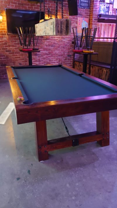 Bespoke Ash 9ft pool table - John Bennett Billiards