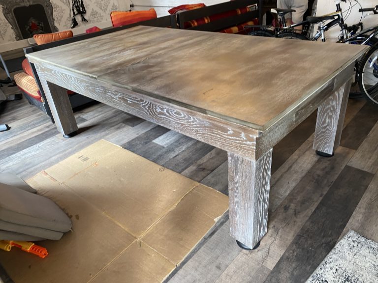 Custom oak pool table - John Bennett Billiards