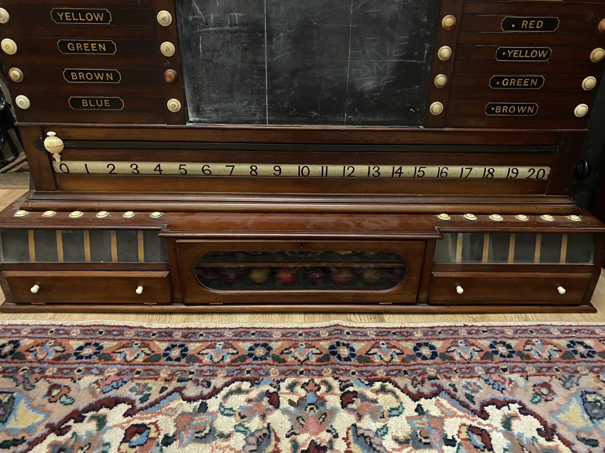 F.H. Ayres Life pool scoreboard and ball tray - John Bennett Billiards