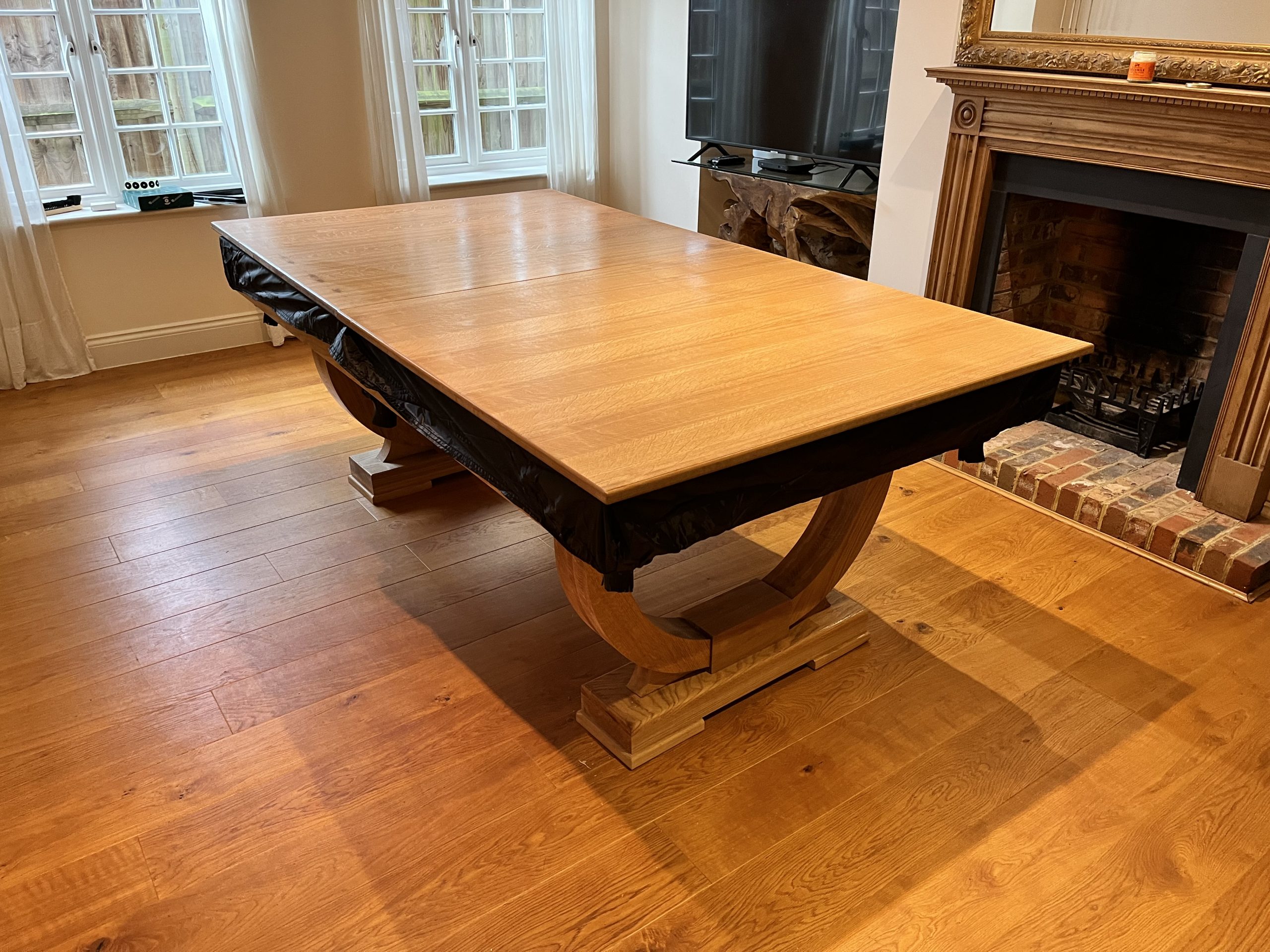 Bespoke Oak 7ft pool table - John Bennett Billiards