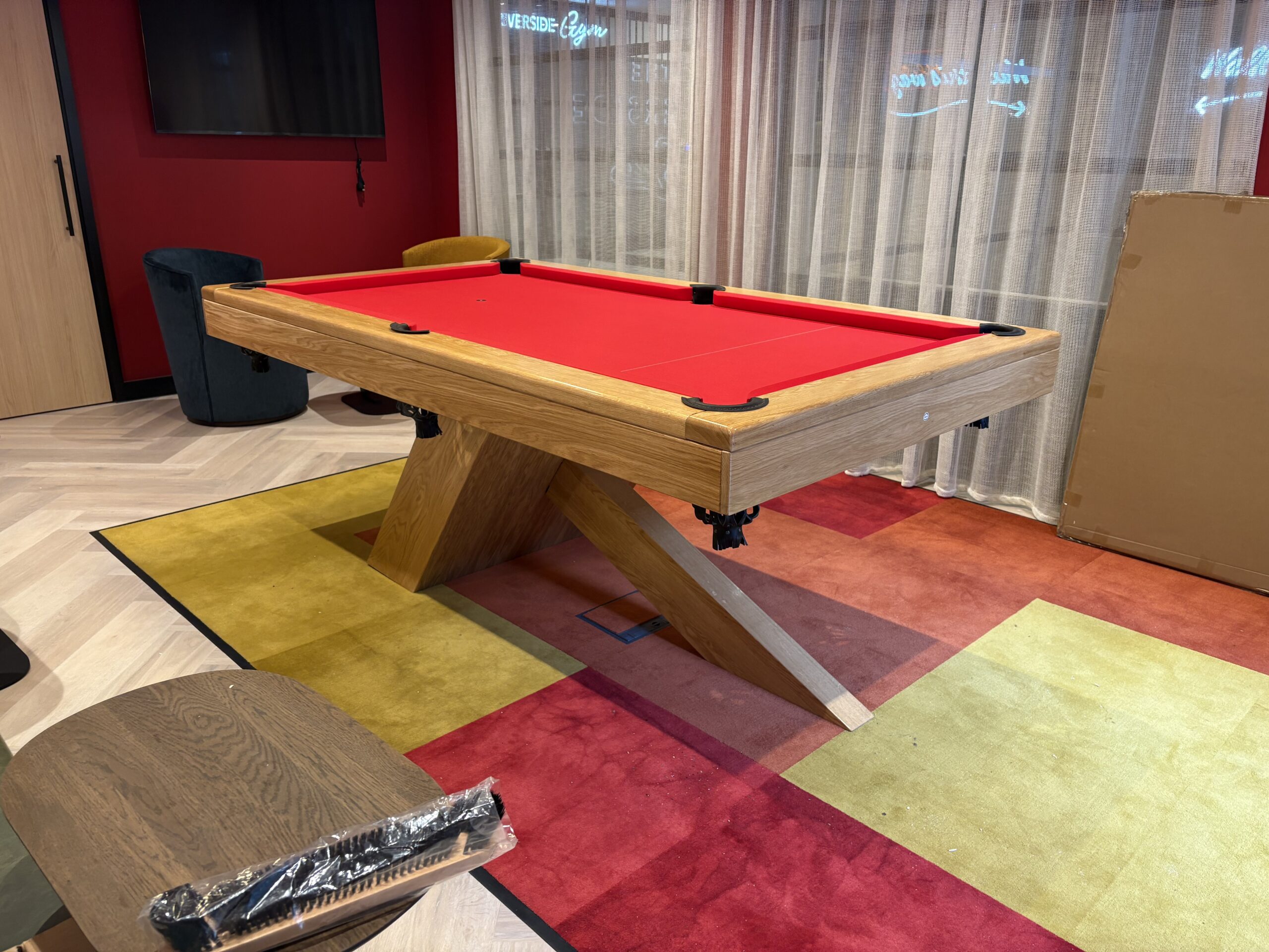 Bespoke Oak 7ft pool table - John Bennett Billiards