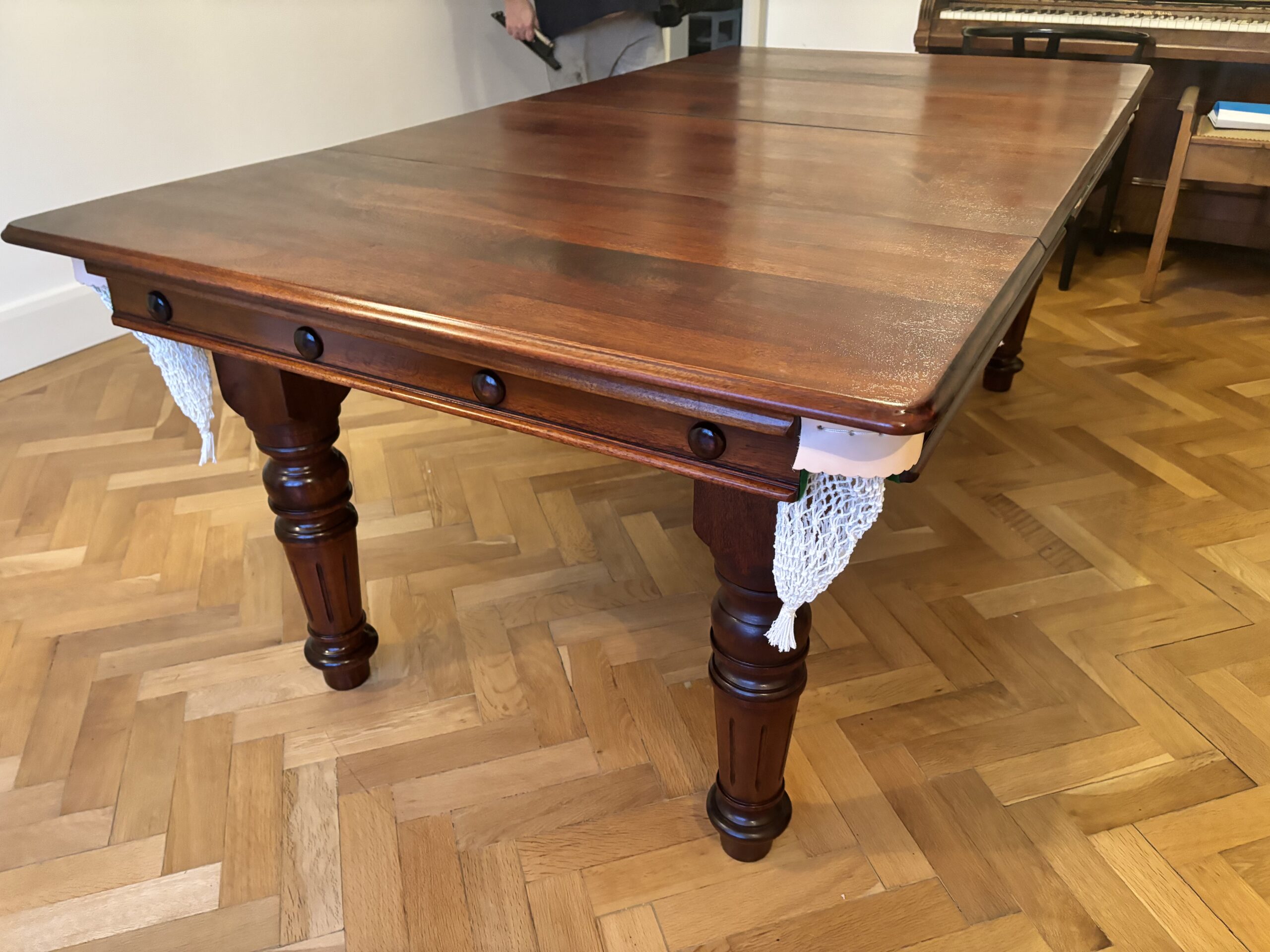6ft Riley Mahogany antique billiard/dining table - John Bennett Billiards
