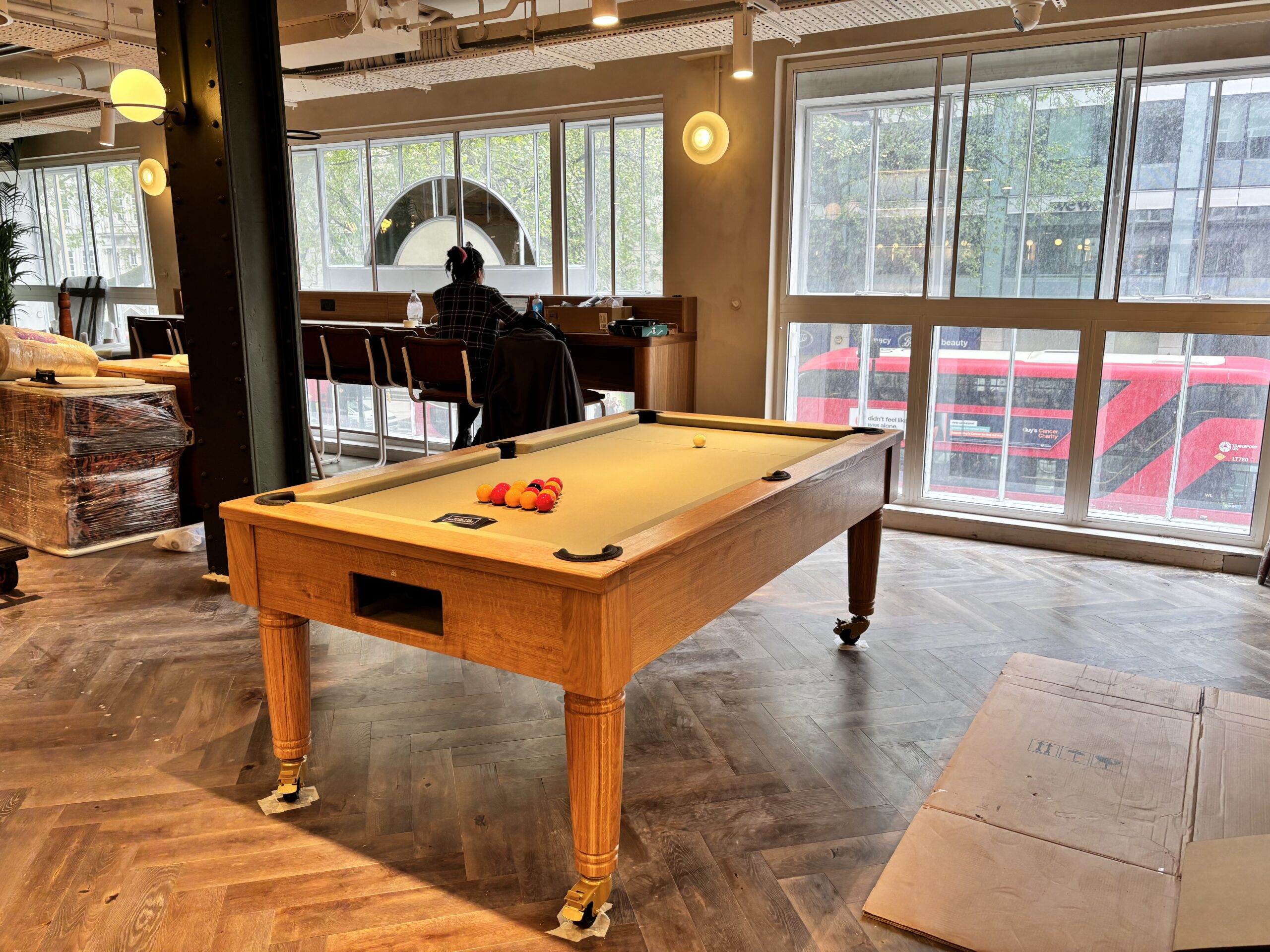 Bespoke Oak 7ft pool table - John Bennett Billiards
