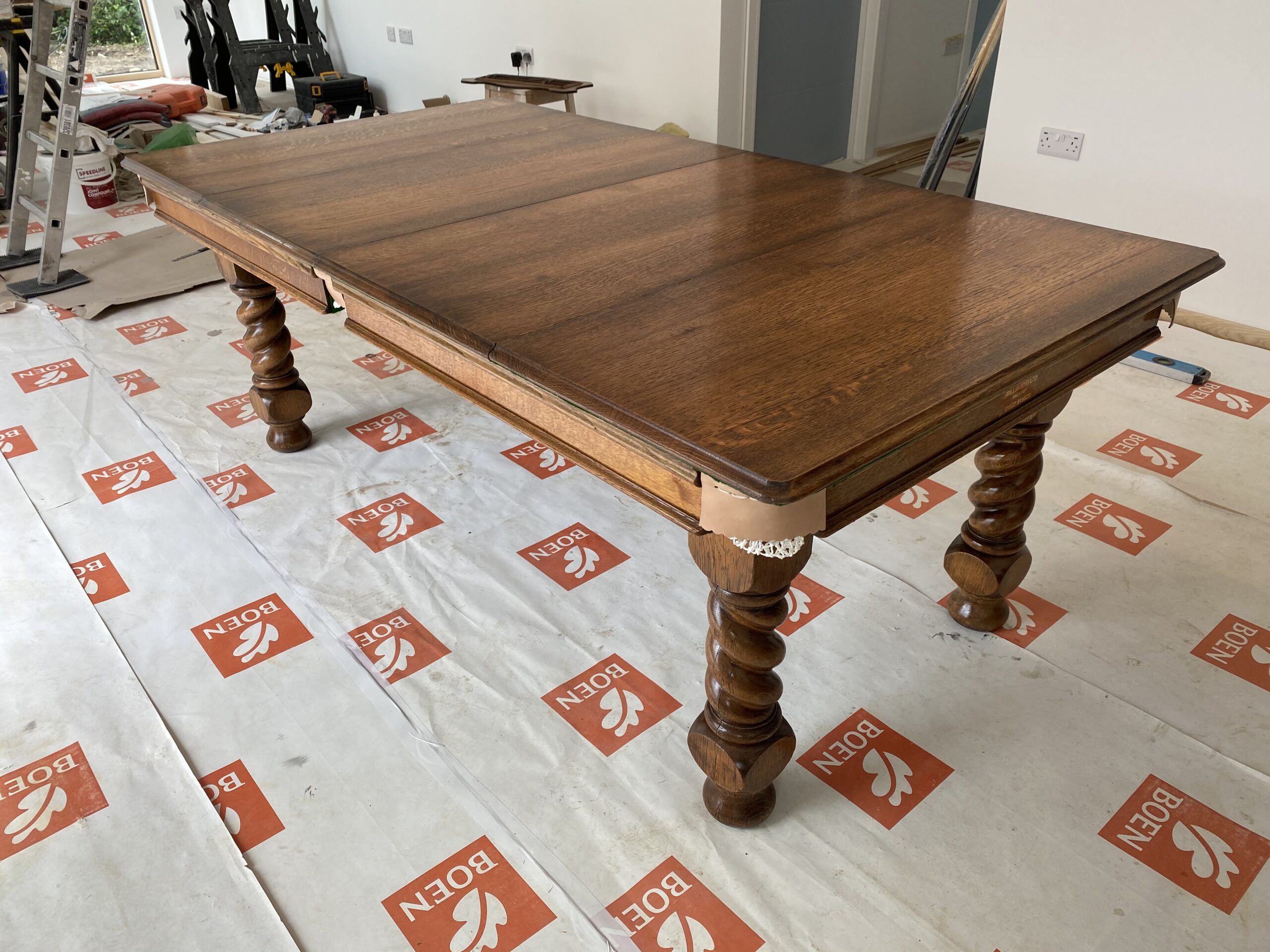 6ft Antique Riley Oak billiard/dining table - John Bennett Billiards