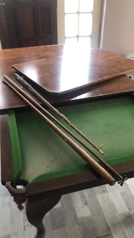 Antique Victorian Walnut 6ft billiard dining table - John Bennett Billiards