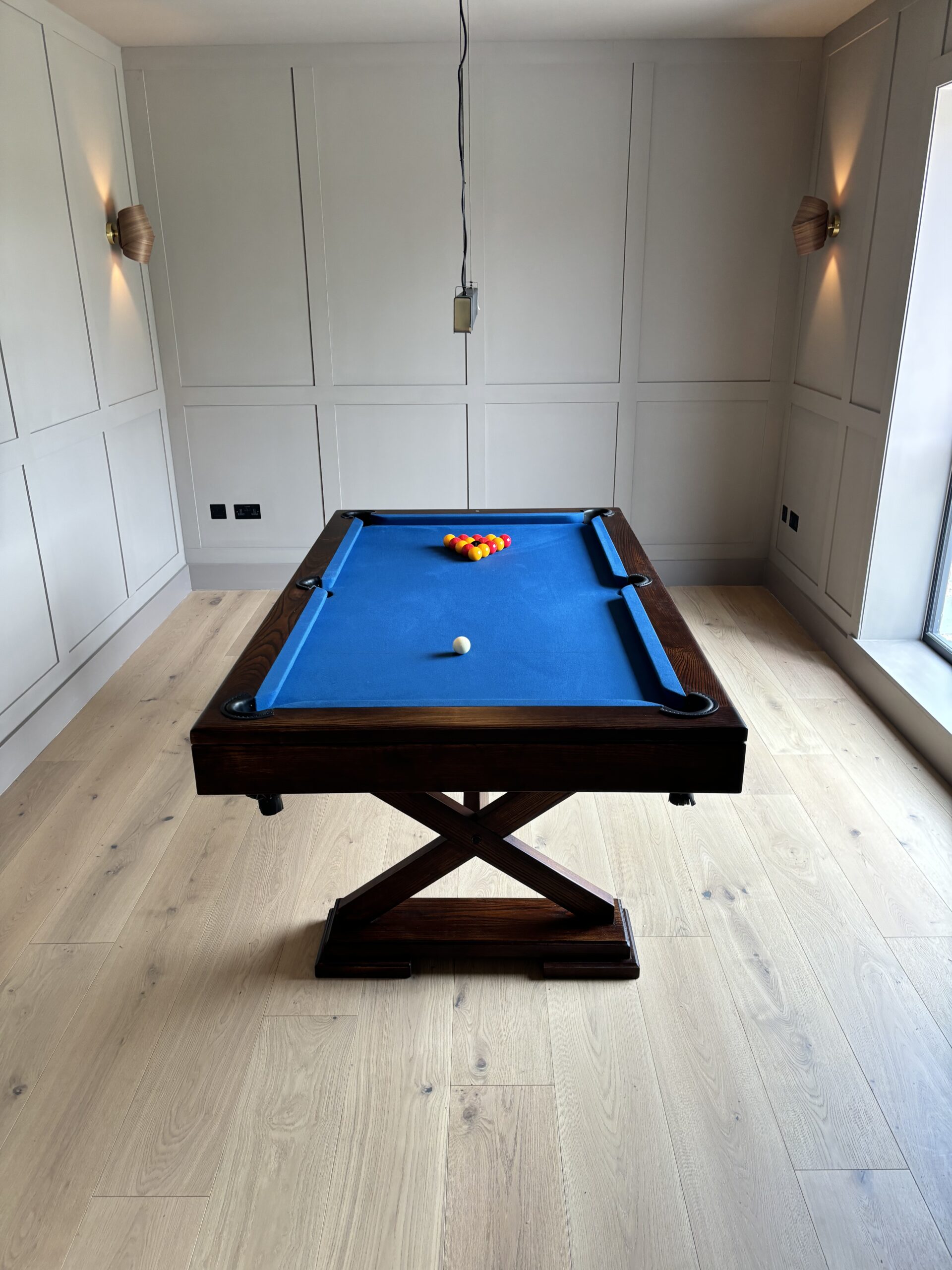 Bespoke Ash 7ft pool table - John Bennett Billiards