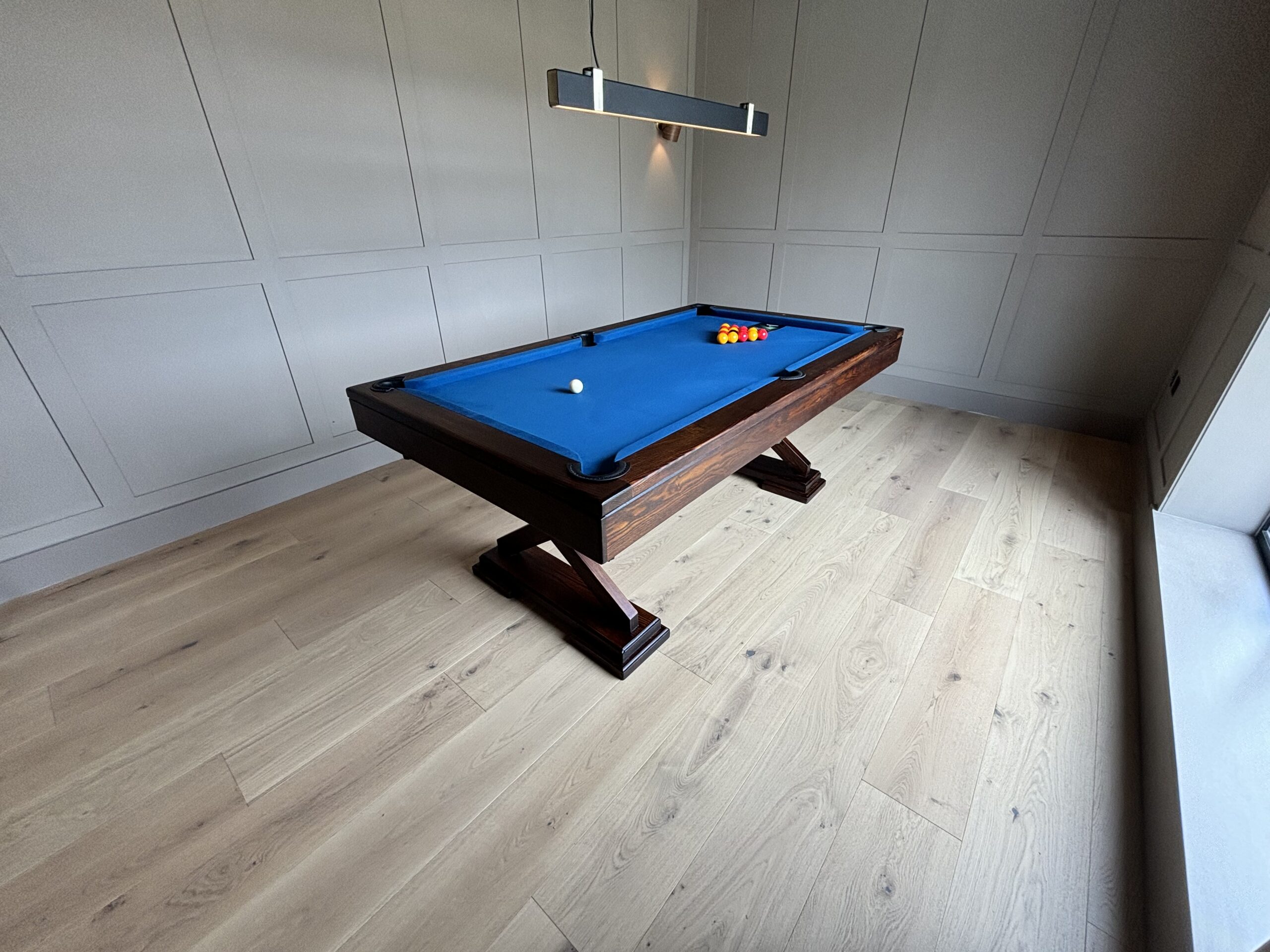 Bespoke Ash 7ft pool table - John Bennett Billiards