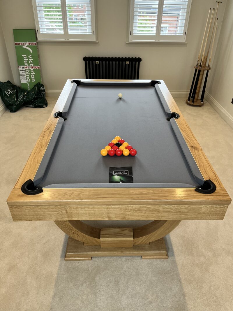 Bespoke Oak 7ft pool table - John Bennett Billiards