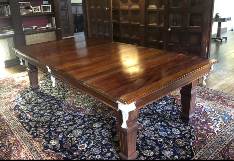 Antique Riley 8ft billiard/dining table - John Bennett Billiards