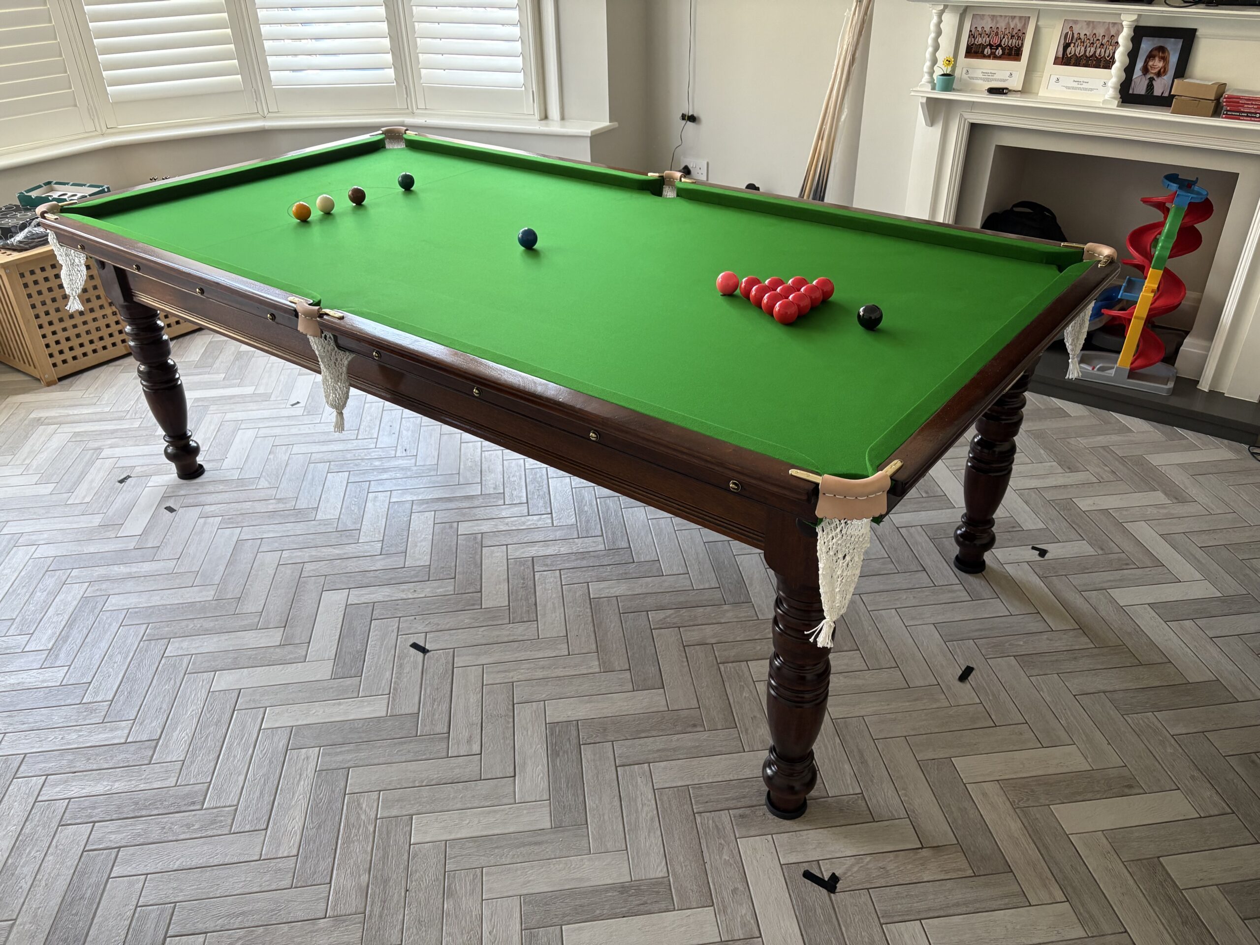 7ft EJ Riley mahogany table - John Bennett Billiards