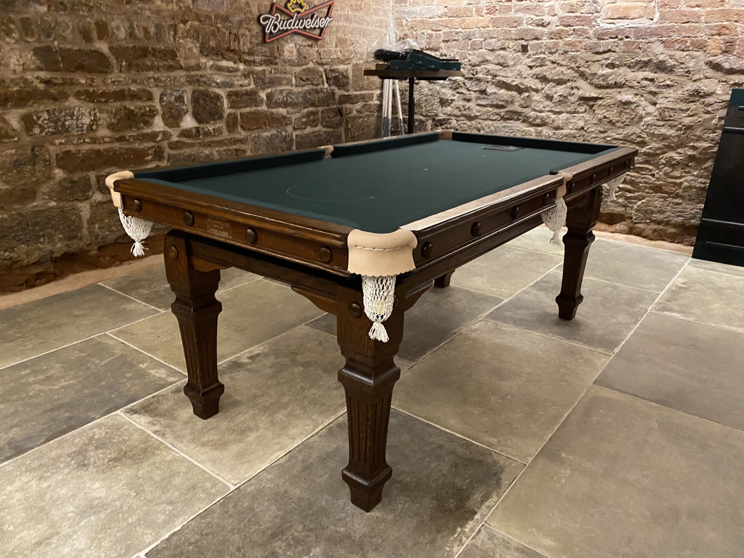 6ft Antique Riley Oak billiard/dining table - John Bennett Billiards