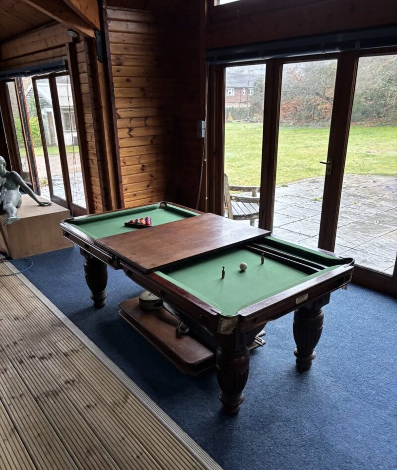 6ft Antique Victorian George Wright & Co Snooker/pool Dining table ...